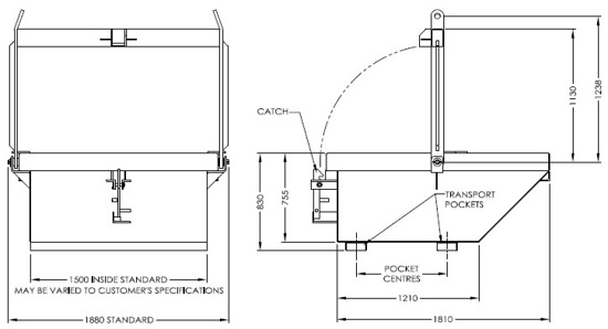 Bulk Waste Bins | Material Handling Equipment | Equipment Warehouse