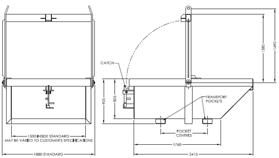 Bulk Waste Bins | Material Handling Equipment | Equipment Warehouse