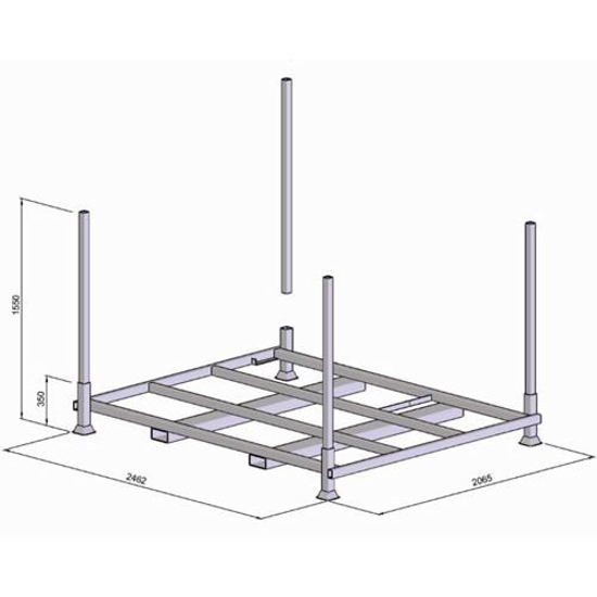 Temporary Fencing Cage Stillage - Temporary Fencing Cage | Material ...