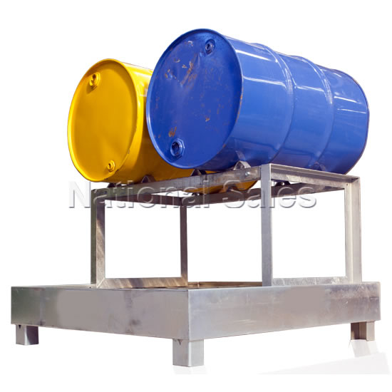 Dual Drum Rack Storage Unit