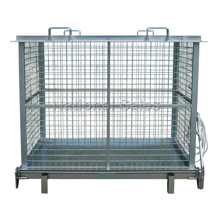 Mesh Drop Bottom Waste Bin 1000kg 1.5m3 | Material Handling Equipment ...