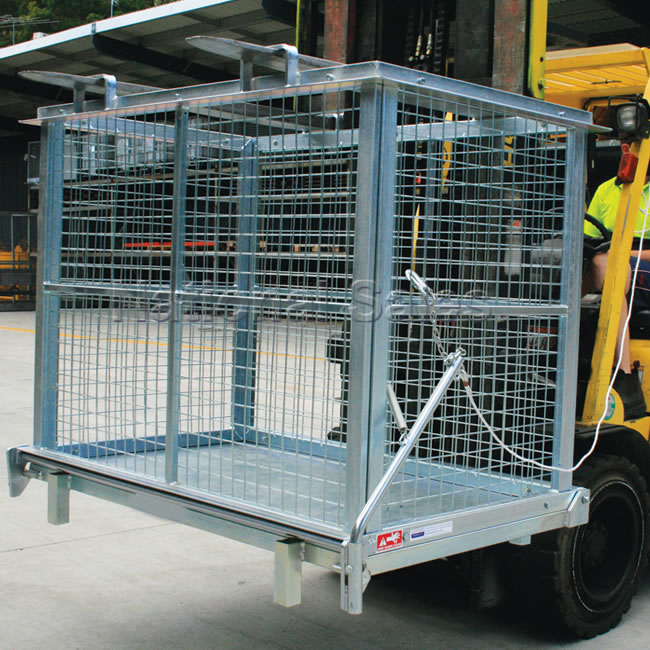 Mesh Drop Bottom Waste Bin 1000kg 1.5m3 | Material Handling Equipment ...