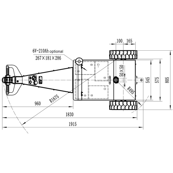 Electric Tug 3500kg Heavy Duty with Towbar and Hitch | Material ...
