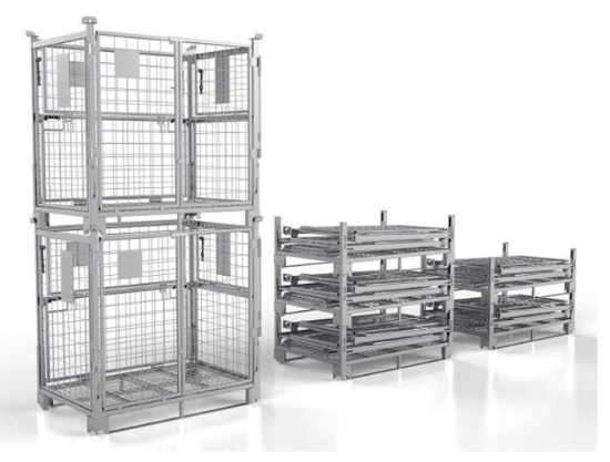 Retail Folding Stillage with Double Doors | Material Handling Equipment ...