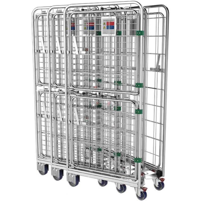 Four Sided Roll Cage Stock Trolley | Material Handling Equipment ...