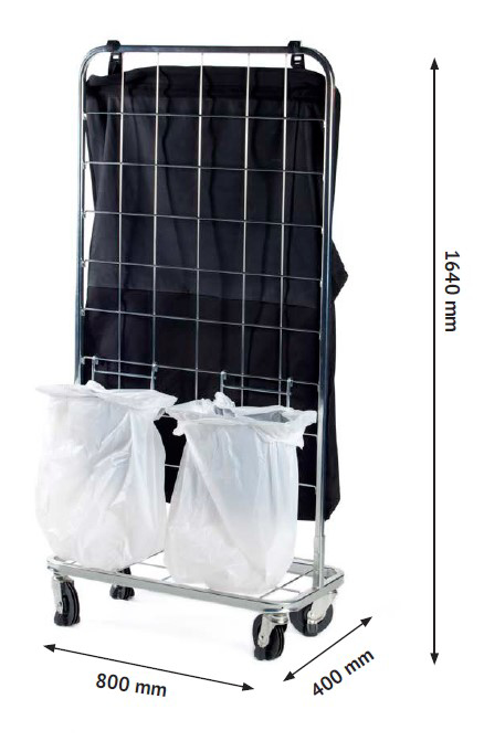 Retail Store Waste Tidy Trolley | Material Handling Equipment ...