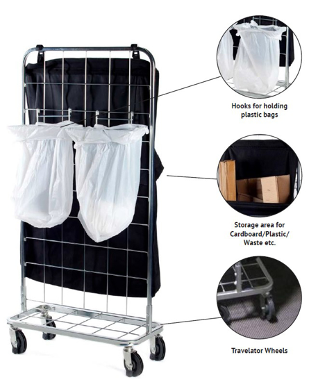Retail Store Waste Tidy Trolley | Material Handling Equipment ...
