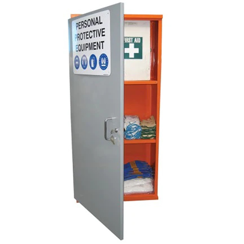 PPE Storage Cabinet Single Door with 3 x Shelves