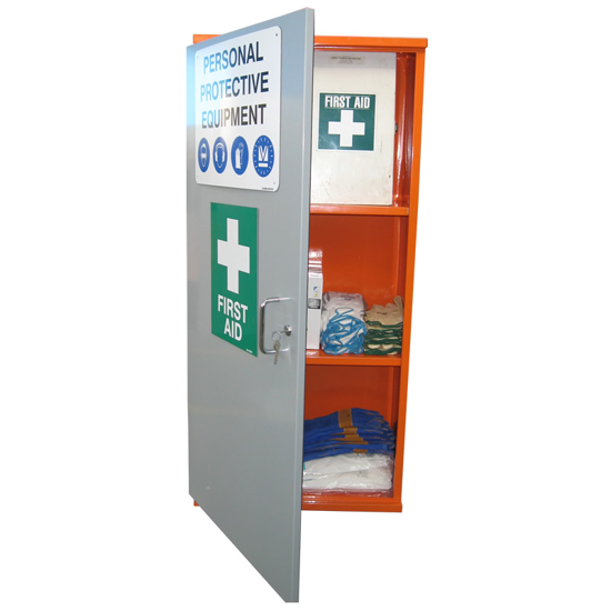 PPE Storage Cabinet Single Door with 3 x Shelves