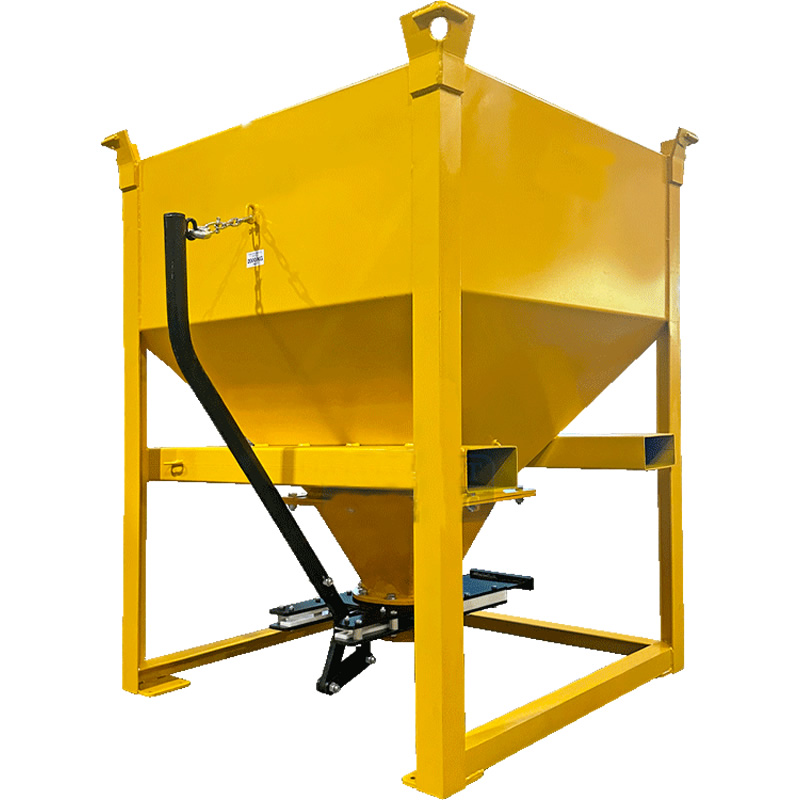 Hopper Bin with Slide Valve Opening 1.5 cu.m