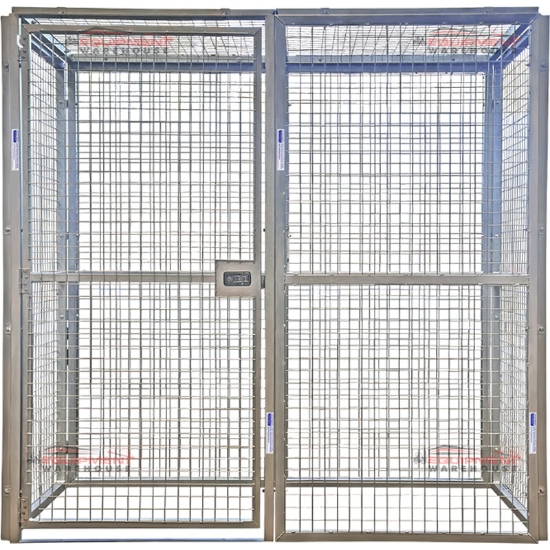 Wire Mesh Storage Cage Large With Back
